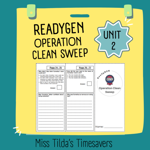Operation Clean Sweep - ReadyGEN Grade 5 | Made By Teachers