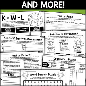 On Earth Interactive Read-Aloud Book Companion Activities - Made By ...
