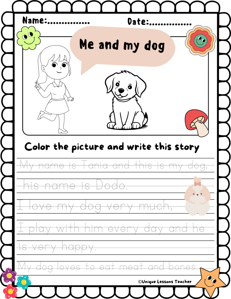 Kids Short Stories handwriting worksheets - Made By Teachers