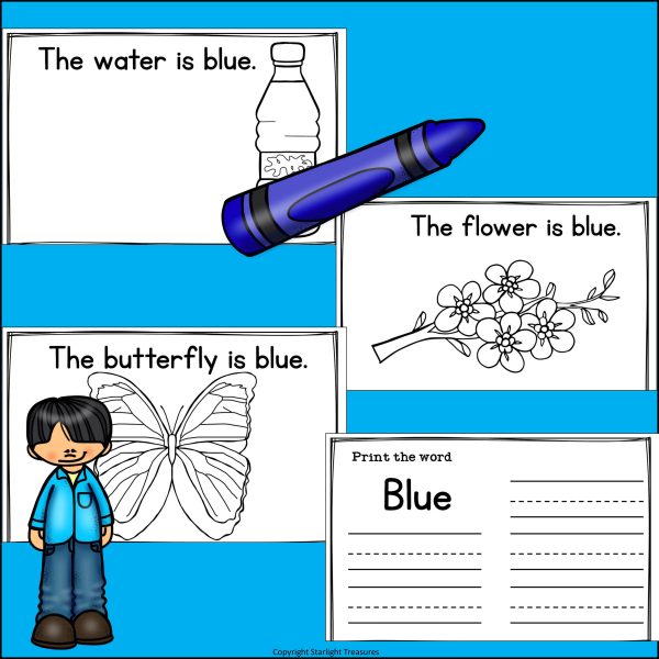 Colors of the Week: Blue Mini Book for Early Readers | Made By Teachers