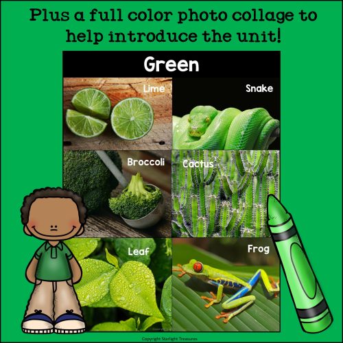 Colors of the Week: Green Mini Book for Early Readers - Made By Teachers