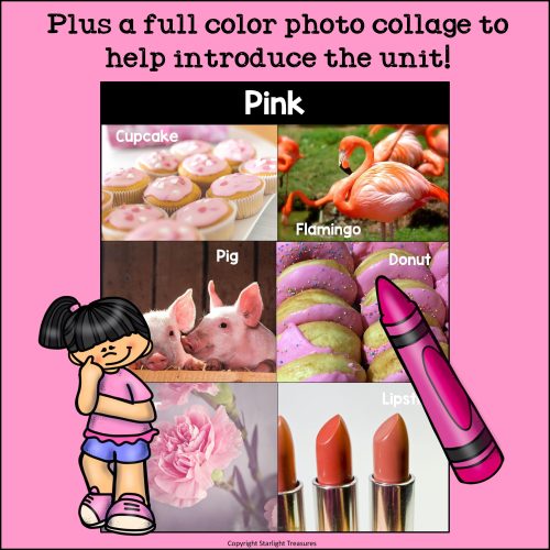 Colors of the Week: Pink Mini Book for Early Readers - Made By Teachers