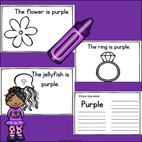 Colors of the Week: Purple Mini Book for Early Readers | Made By Teachers