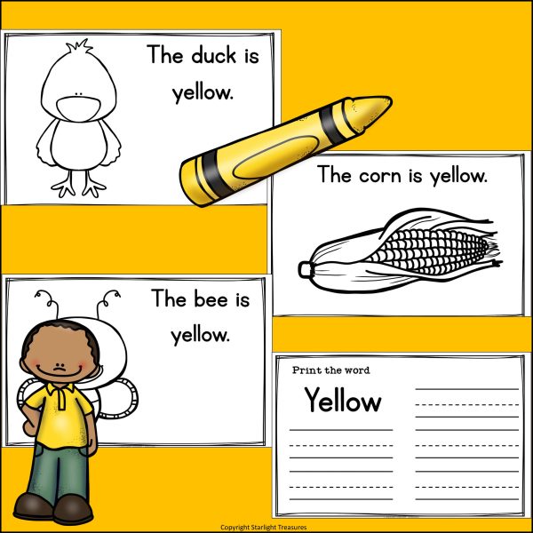 Colors of the Week: Yellow Mini Book for Early Readers - Made By Teachers