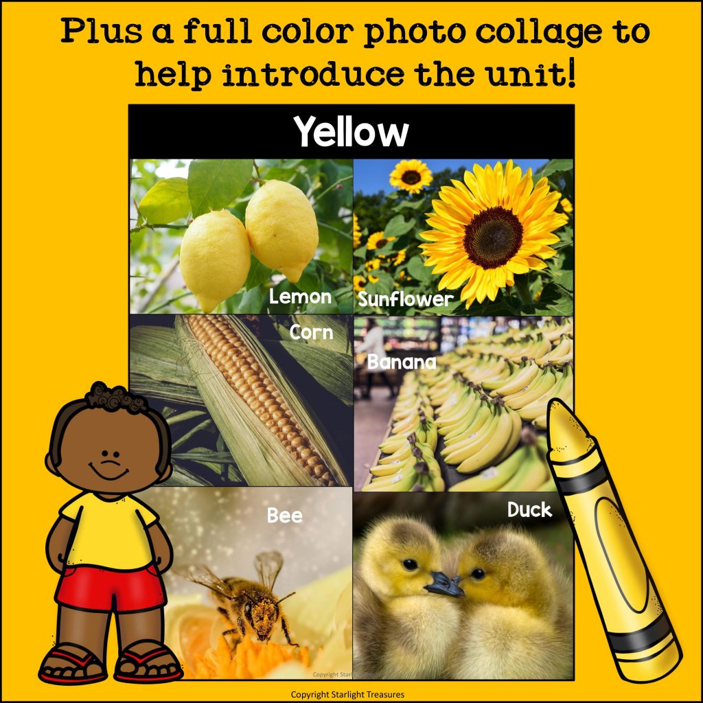 Colors of the Week: Yellow Mini Book for Early Readers - Made By Teachers