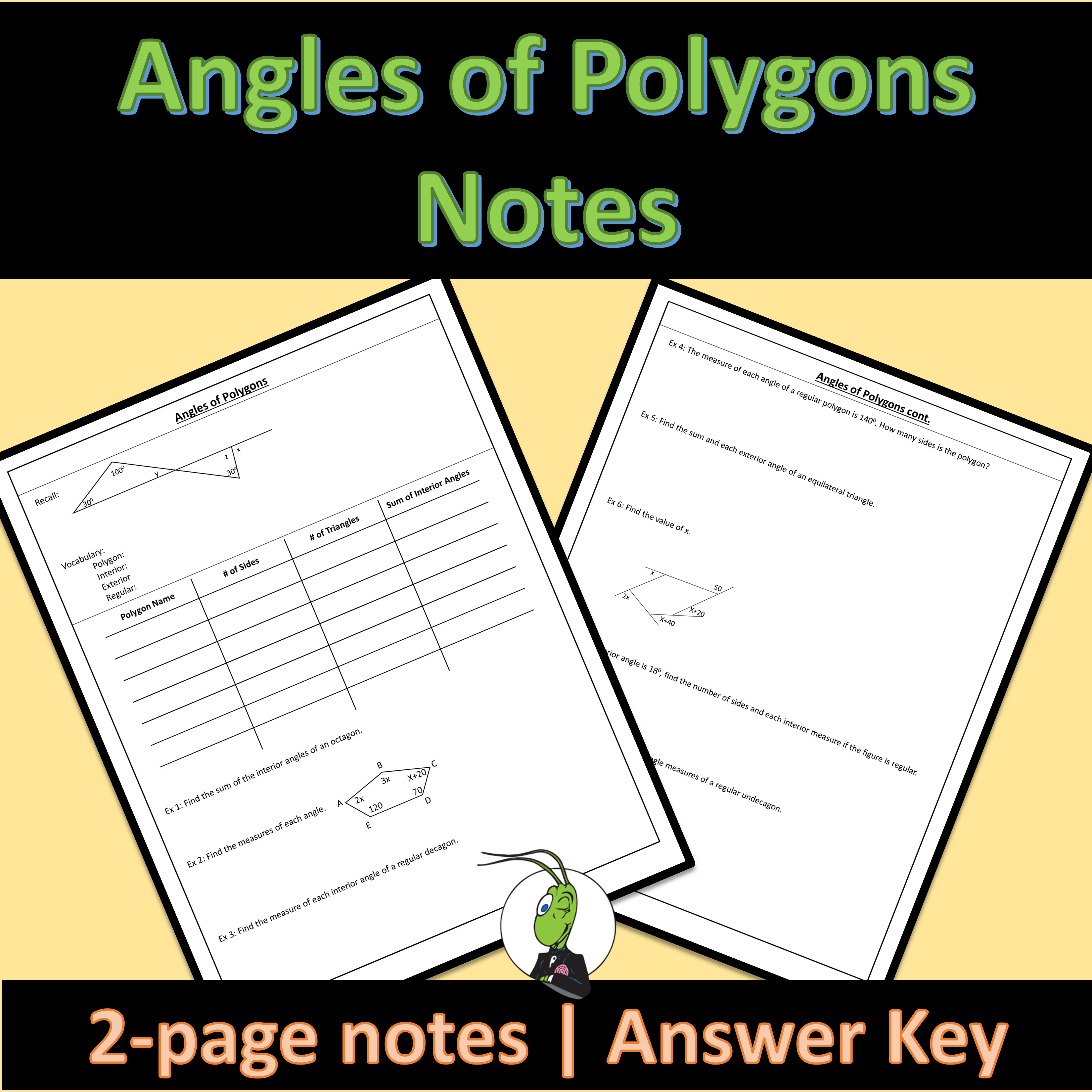 Writing Equations of Circles Geometry Guided Notes Circles Unit | Made ...