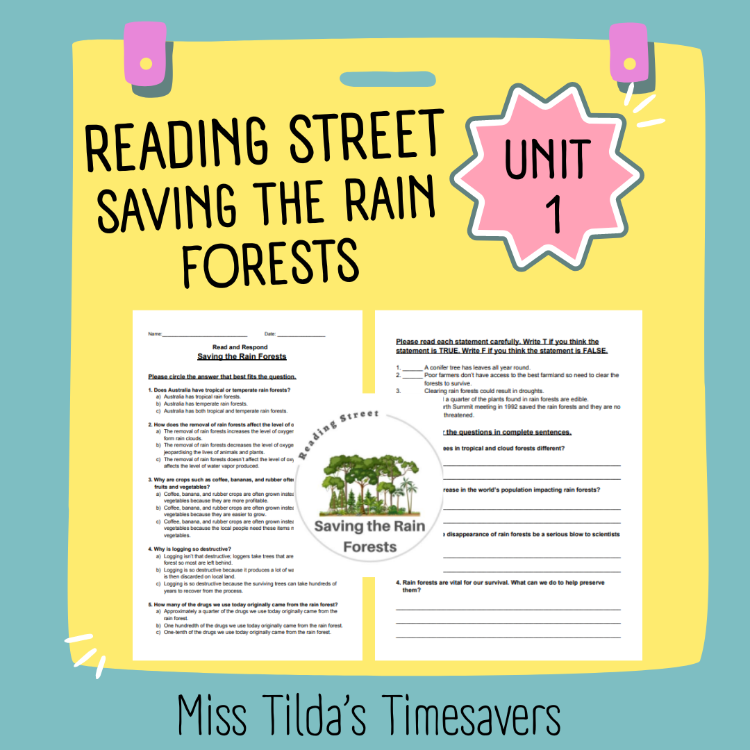 Thunder Rose - Read and Respond myView Literacy 4 - Made By Teachers