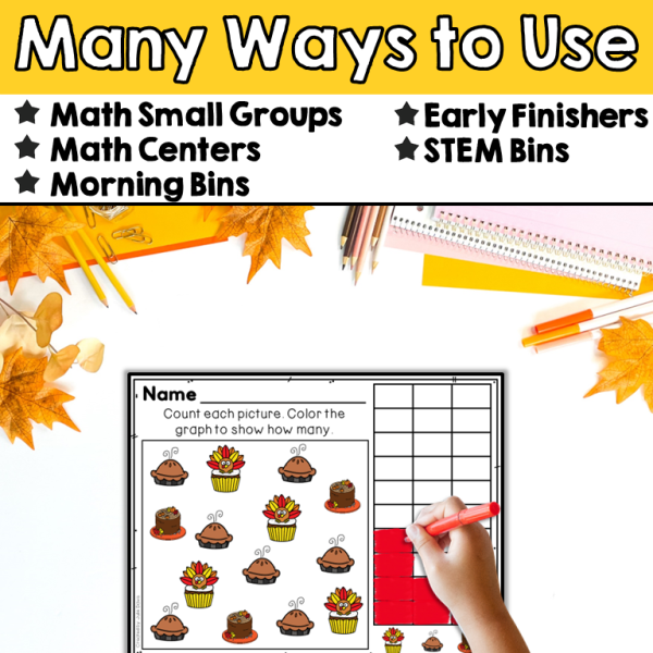 Thanksgiving Counting Worksheet Numbers 0-10 | November Kindergarten ...