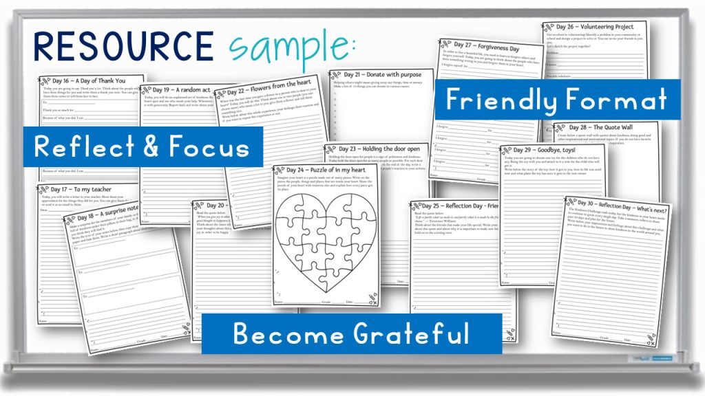 Kindness Journal - Mental Health SEL Writing and Journaling Bell ...