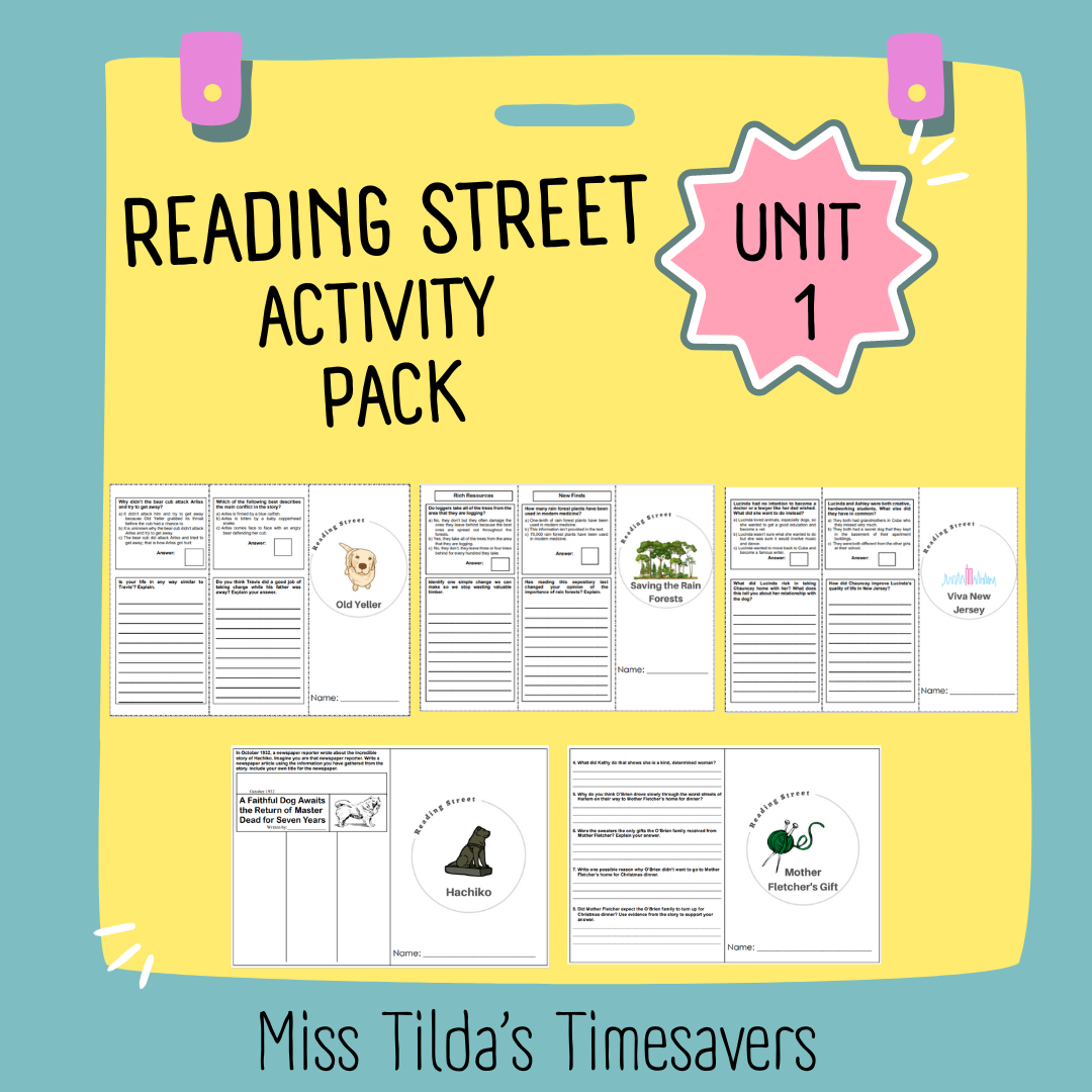 myView Literacy 5 Activity Pack - Unit 3 - Made By Teachers