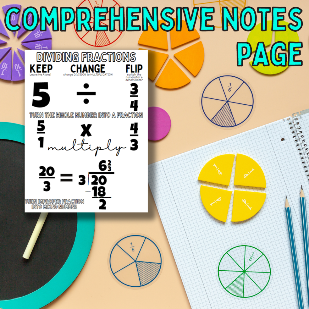 Dividing Fractions Word Problems with Differentiated Instruction | Made ...