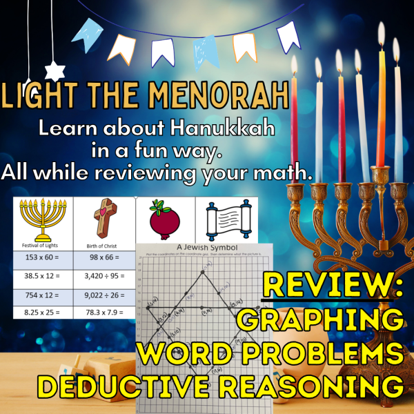 Hanukkah Math Activity: Light the Menorah | Made By Teachers