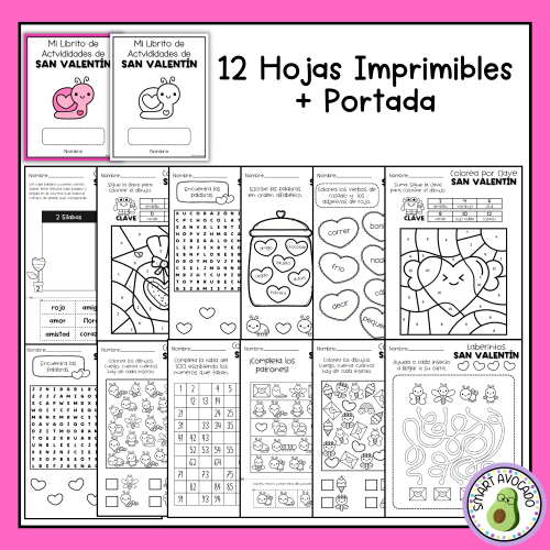 Spanish No Prep Valentines Activities, Actividades Día de San Valentín ...