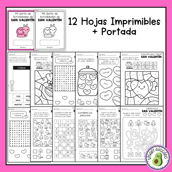 Spanish No Prep Valentines Activities, Actividades Día de San Valentín ...