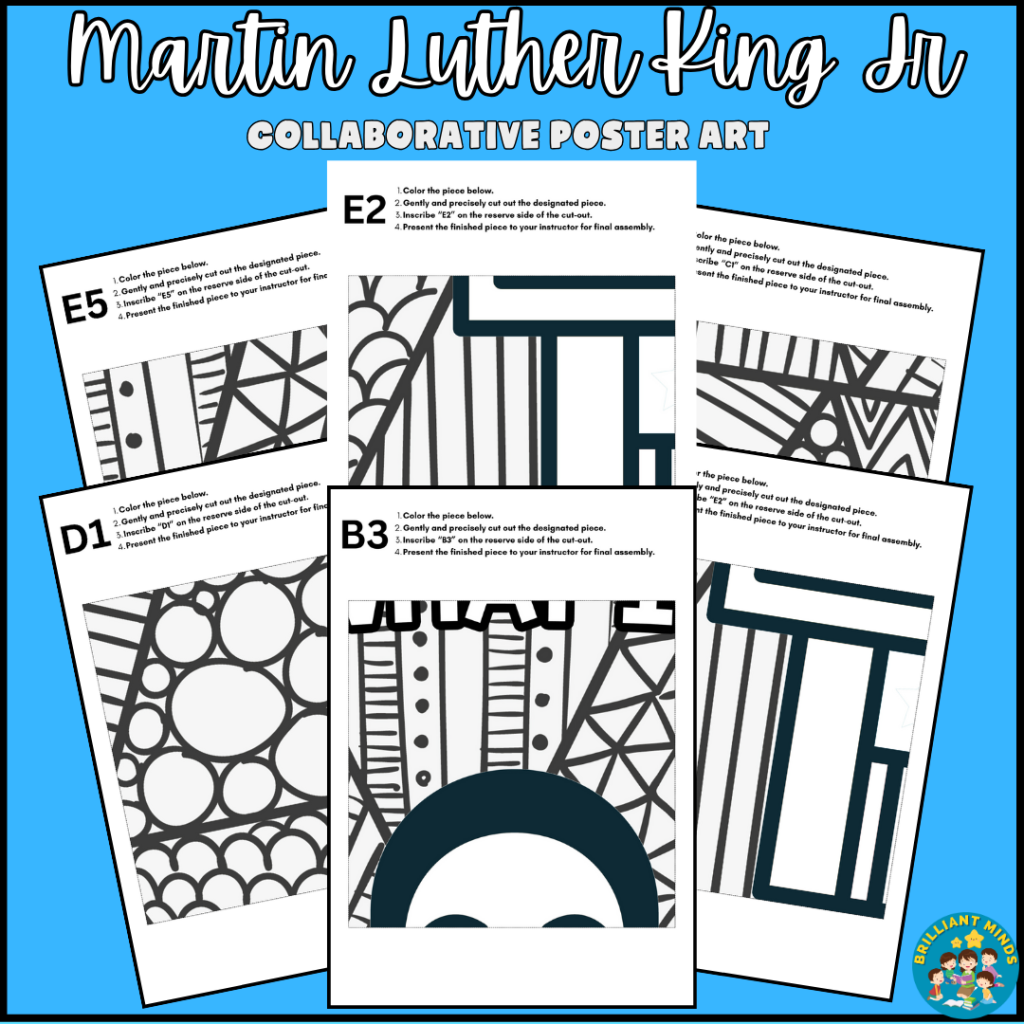 Martin Luther King Jr, "I Have a Dream" Collaborative Poster MLK Day ...
