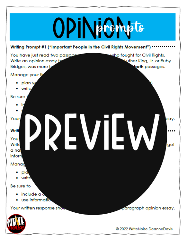 Gr. 4 ReadWorks NONFICTION Passages and 6 Text-Based WRITING PROMPTS ...