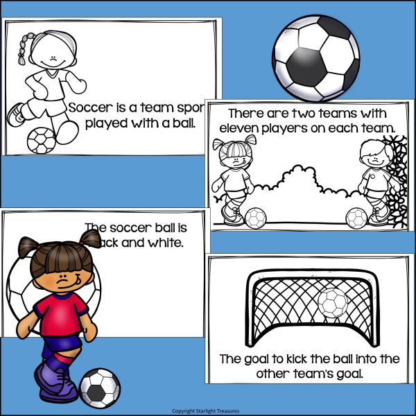 Soccer Mini Book for Early Readers: Sports - Made By Teachers