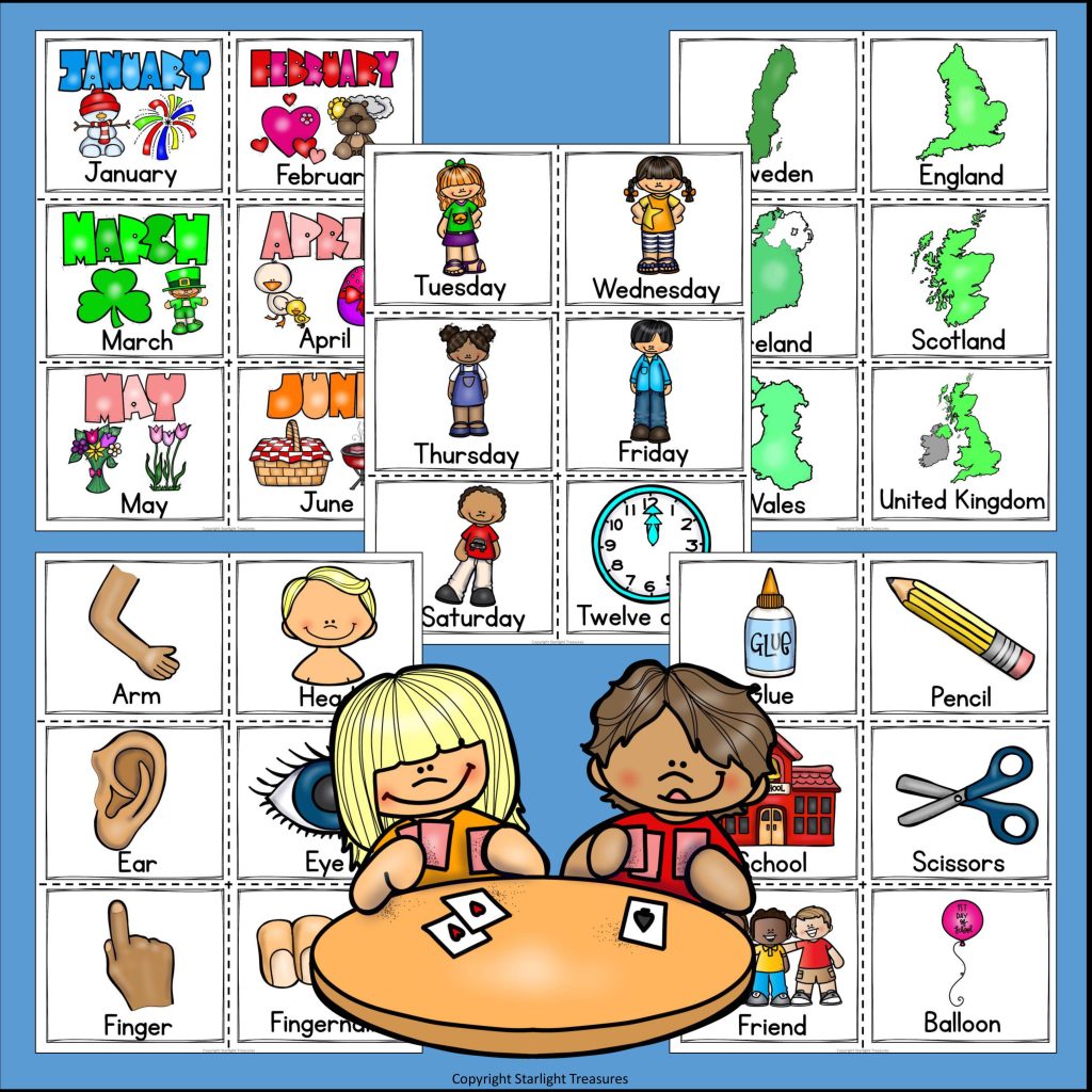 Over 1,000 English Vocabulary Flash Cards for ESL, ELL, Special Ed ...