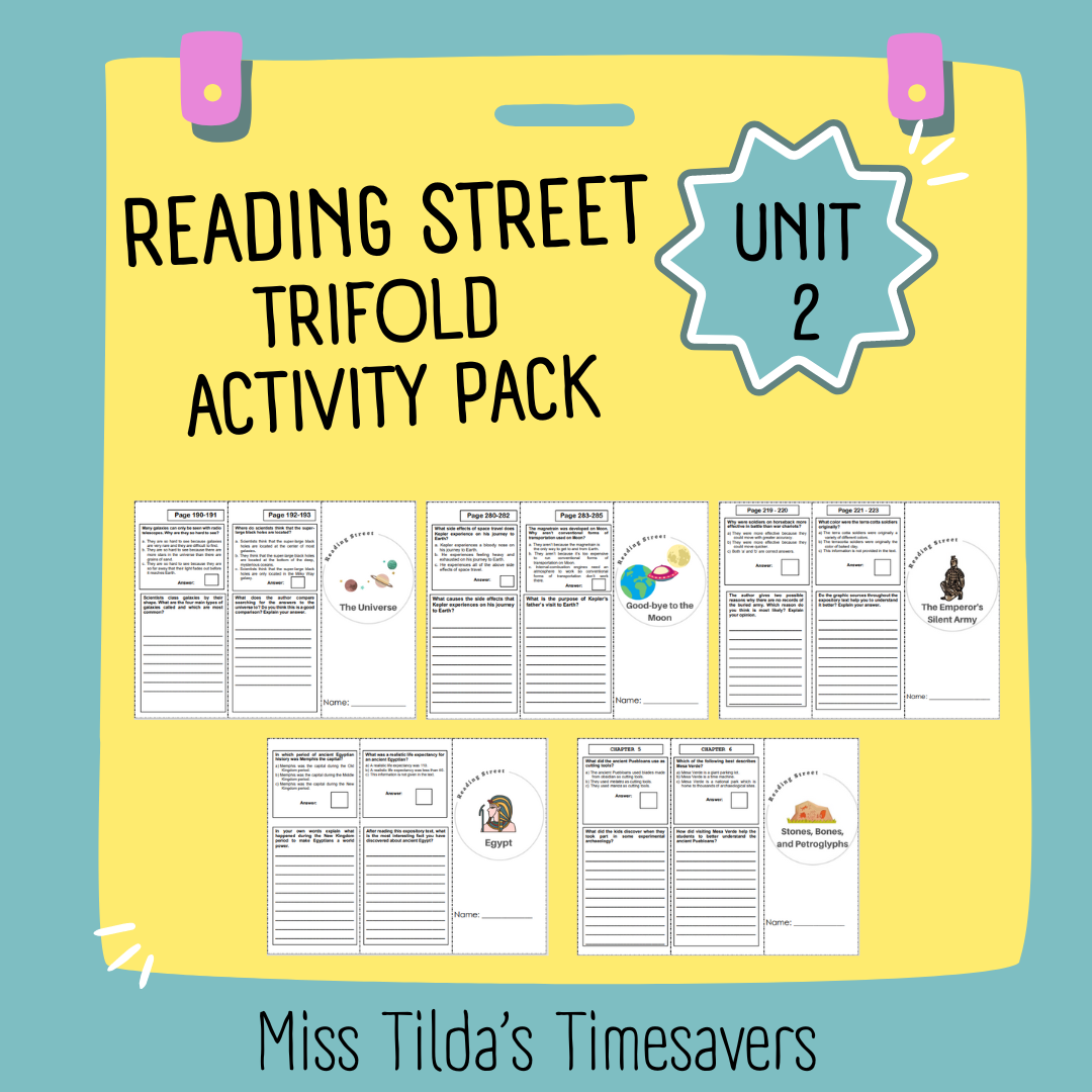 6th Grade Reading Street Activity Pack - Unit 2 | Made By Teachers