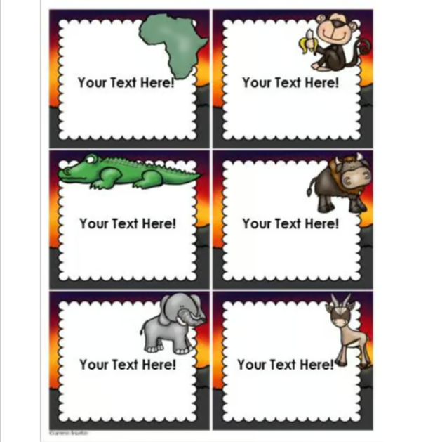 Jungle Safari Theme Classroom Labels Decorations Editable - Made By ...