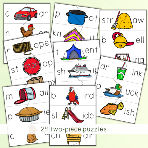 Onset-Rime Word Families Phonological Awareness Games and Activities ...