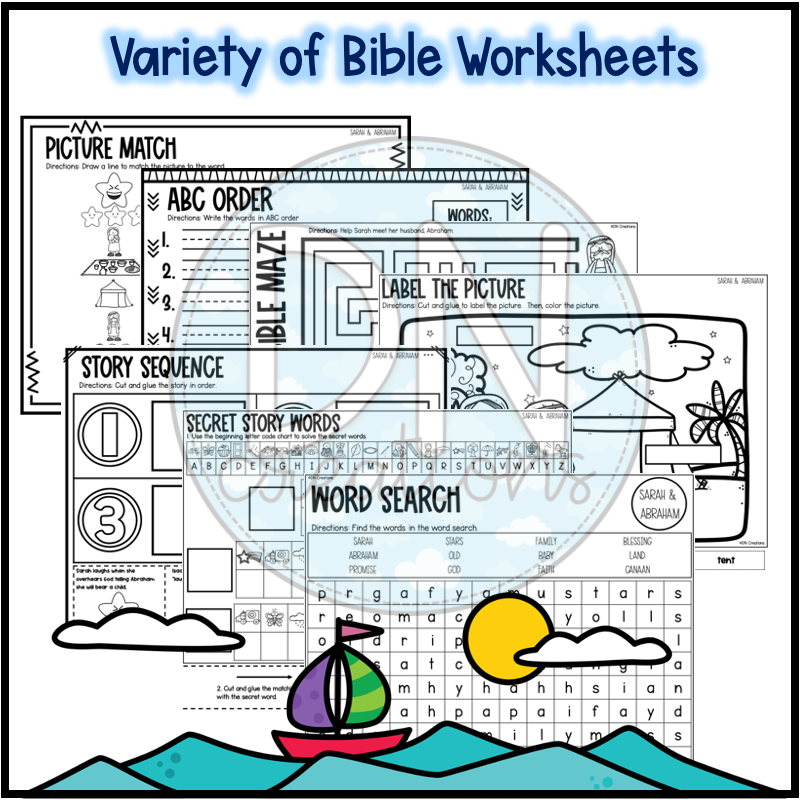 Bible Activities Bundle l Old Testament Bible Curriculum l Bible ...