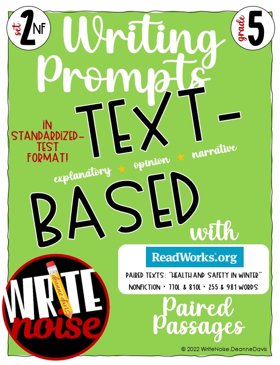Gr. 4 ReadWorks NONFICTION Passages and 6 Text-Based WRITING PROMPTS ...