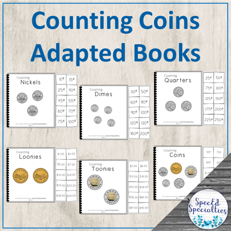 Counting Canadian Coins Adapted Books - Made By Teachers