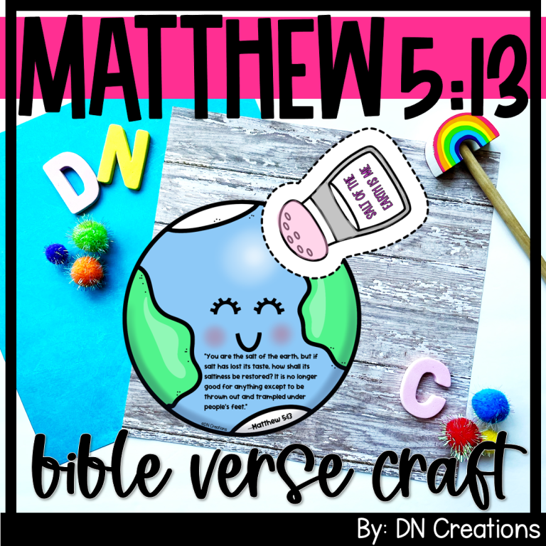 Matthew 5:13 Bible Craft | Salt of the Earth Craft | Sunday School ...