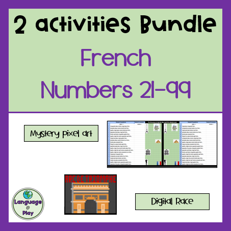 French numbers 1-20 un à vingt Escape Room, Mystery Art, 2 person race ...