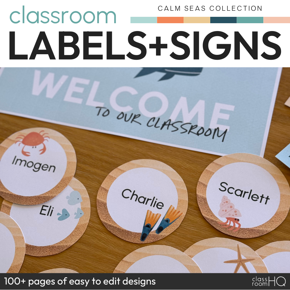 CALM SEAS Number Posters | Ocean Themed Classroom Decor - Made By Teachers