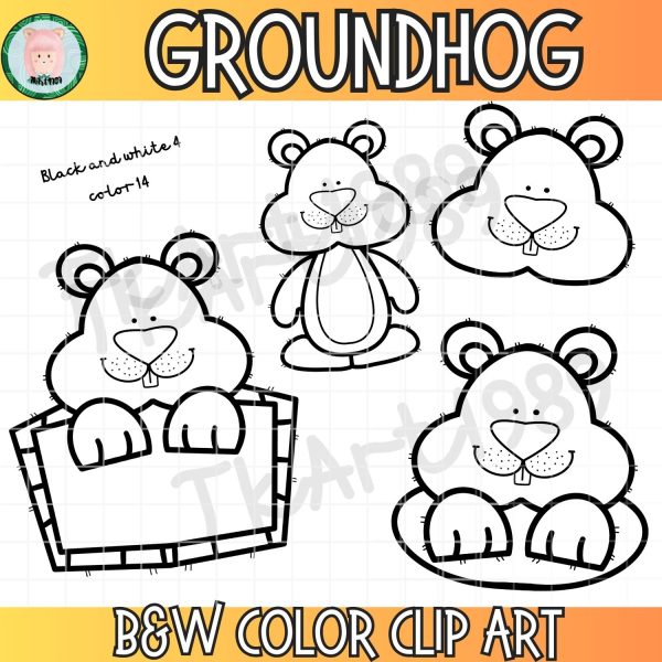 Groundhog Day Spring season clipart - Made By Teachers