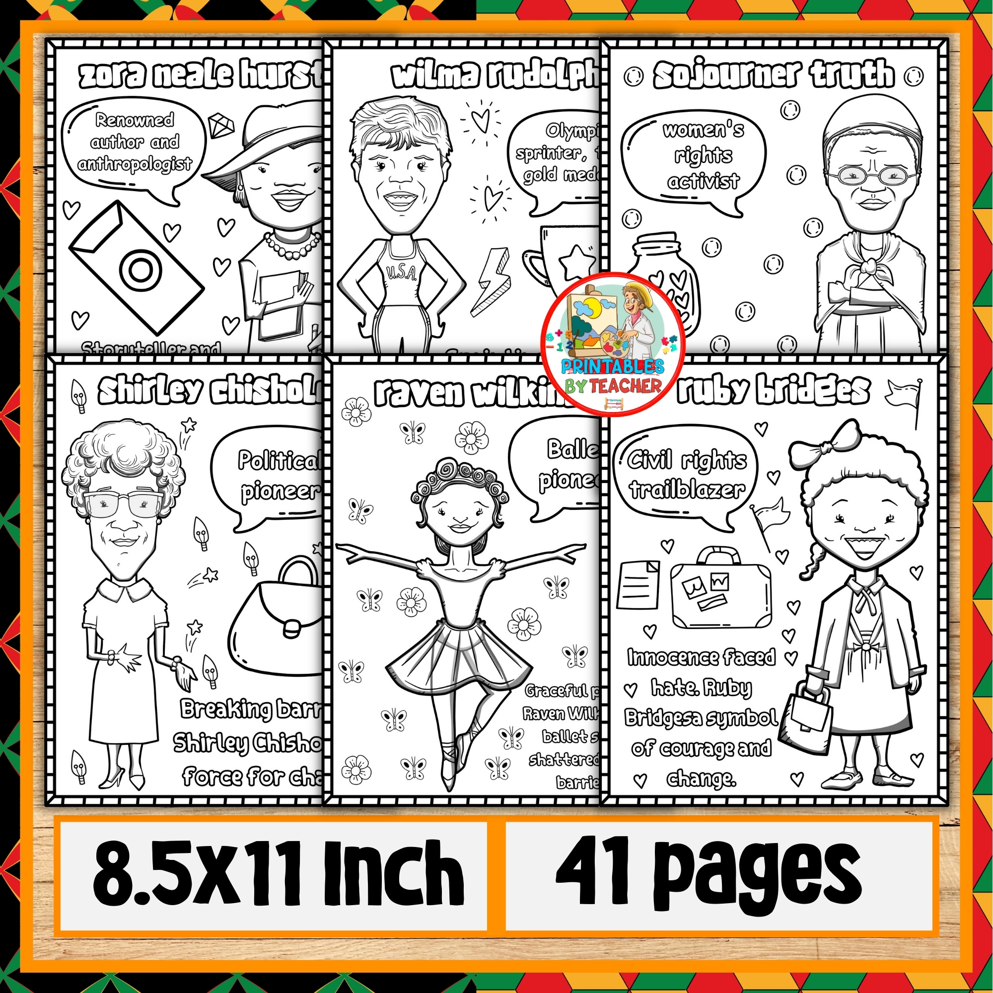 Women's-Black history month Leaders coloring pages | famous women ...