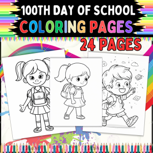 100th day of school coloring pages| Printable | 100th day of school ...