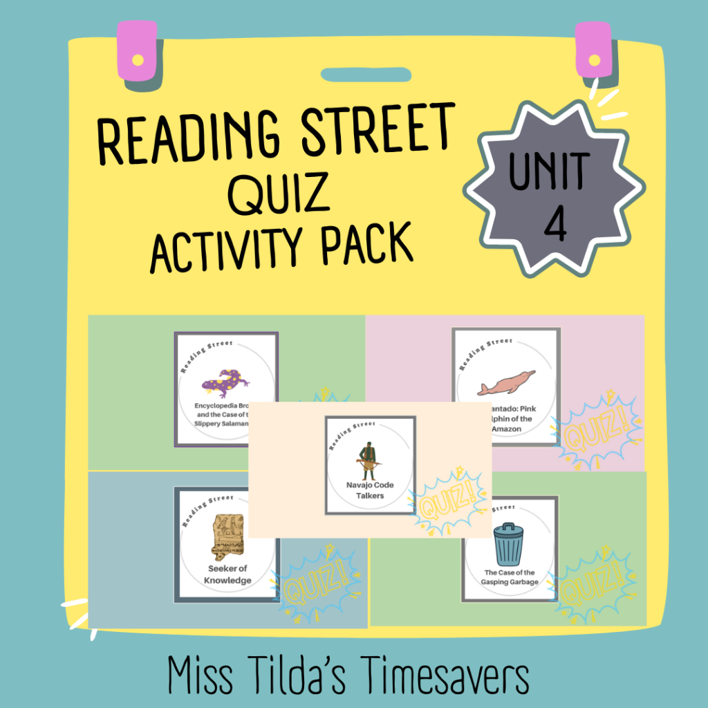 Grade 4 Reading Street Quiz: Unit 4 | Made By Teachers