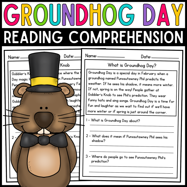 Groundhog Day Reading Comprehension Passages • Groundhog Day Activities ...