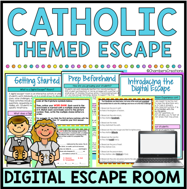 Catholicism Digital Escape Room Bundle CCD Religion Catholic Breakout ...