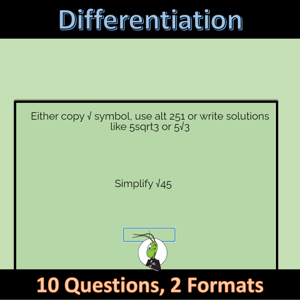 Simplify Radicals Task Cards | Pre Algebra | Boom Digital Task Cards ...