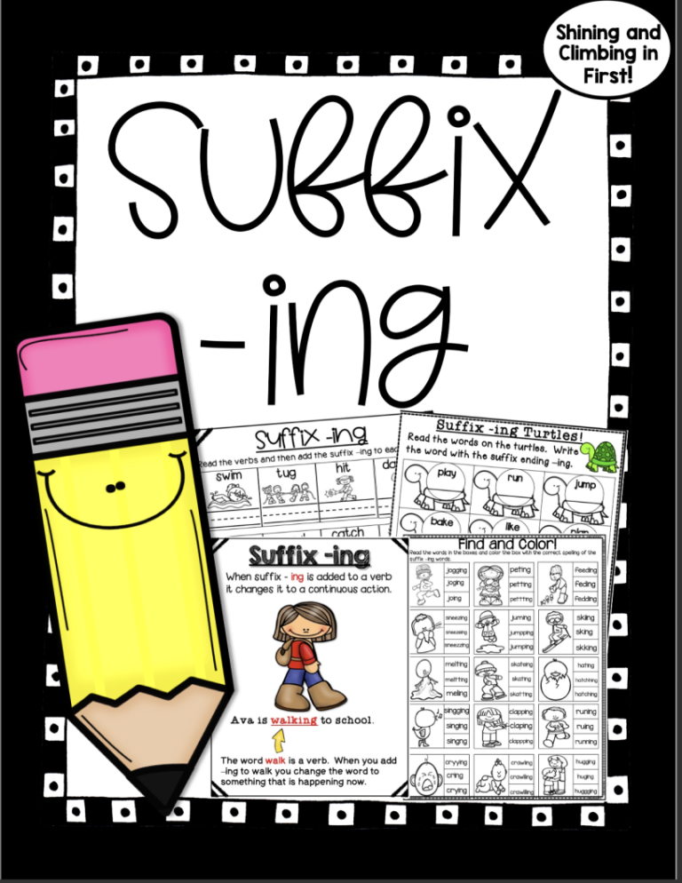 Suffix -ing Word Work | Made By Teachers