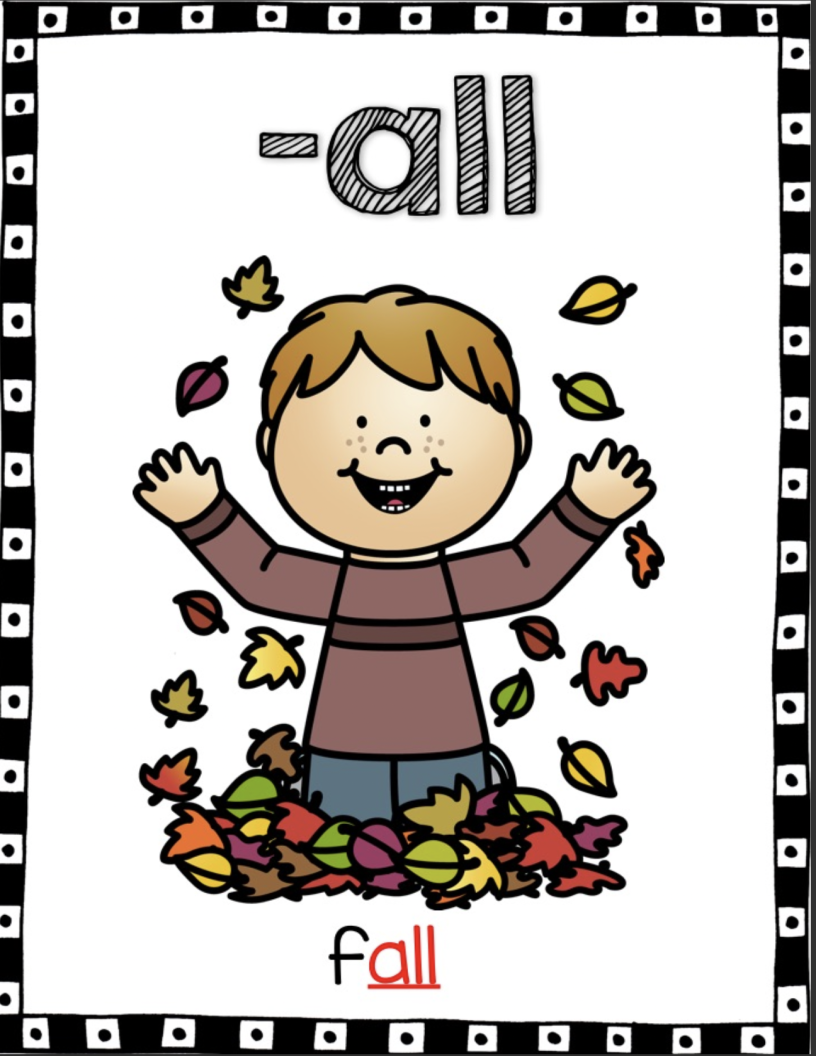 All About the Word Family -all - Word Work Activities! No Prep! | Made ...
