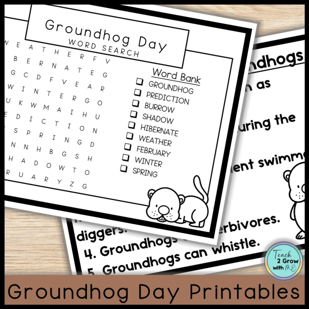 Groundhog Day Craft, Activities, & Printables for Pre-K, Kindergarten ...