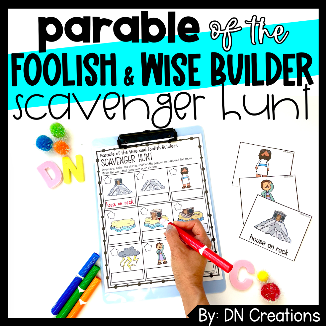 Parables Bible Scavenger Hunt Bundle l Parables Activity l Sunday ...