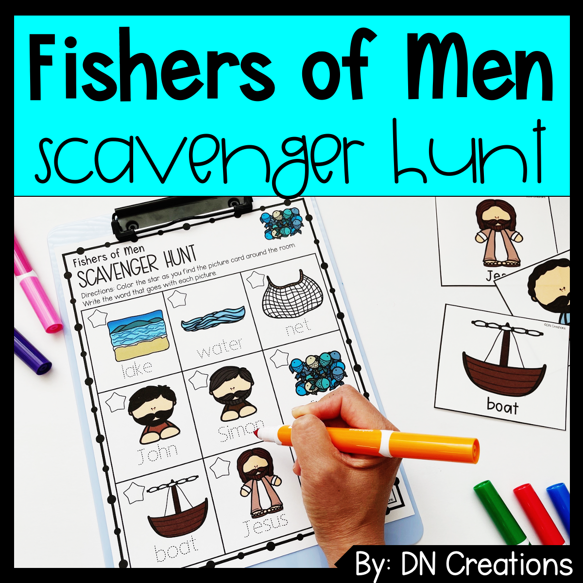 Bible Scavenger Hunt Stories of Jesus Bundle l New Testament l Sunday ...