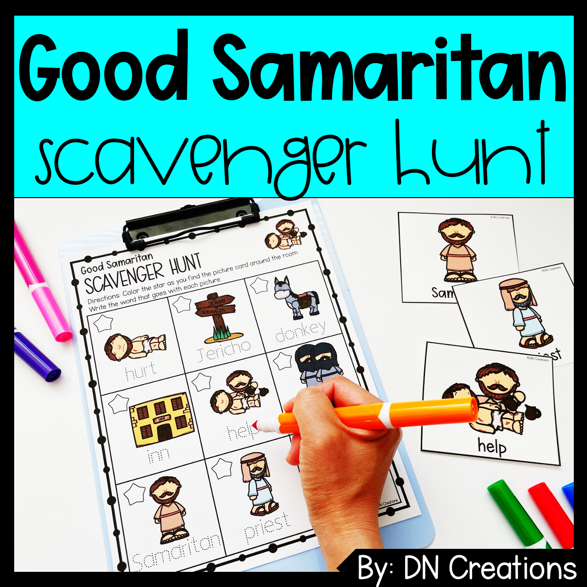 Bible Scavenger Hunt Gideon | Gideon's 300 men Sunday School Lesson ...