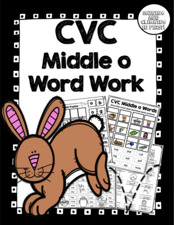 CVC Middle O Words! Word Work - No Prep! | Made By Teachers