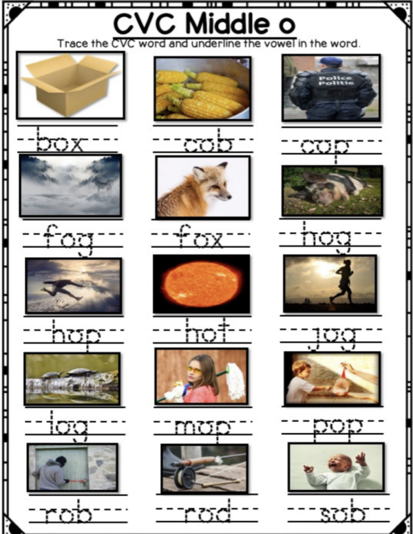 CVC Middle O Words! Word Work - No Prep! - Made By Teachers