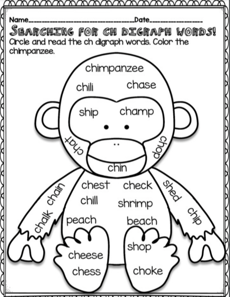 Ch and Sh Digraph Word Work! - Made By Teachers