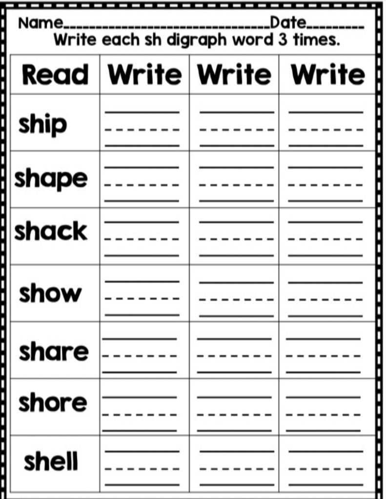 Ch and Sh Digraph Word Work! - Made By Teachers