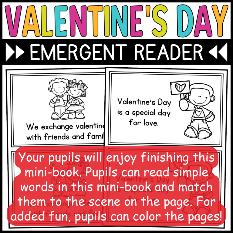 Valentine's Day Mini Book for Emergent Readers • Valentine's Day ...