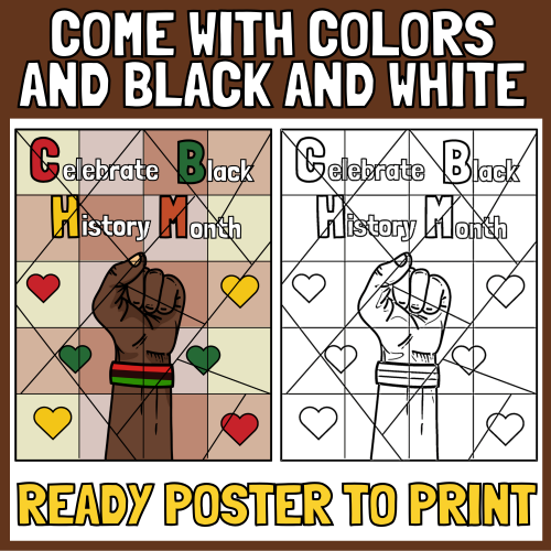 Black History Month collaborative poster - Project art - Black History ...